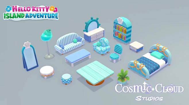 Coastal Set - Hello Kitty Island Adventure-花瓣网