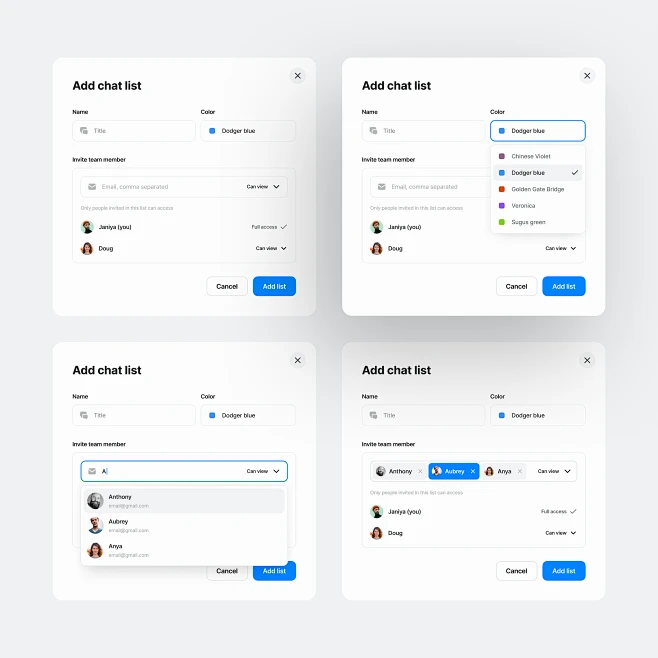 Brainwave AI UI Kit - Add New List Modal by Tran Mau Tri Tam for UI8 on ...