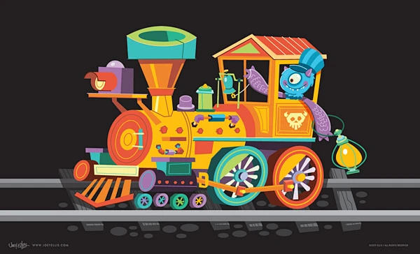Monster Train on Behance-花瓣网