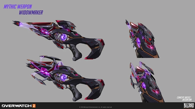 OVERWATCH WIDOWMAKER MYTHIC WEAPON CONCEPT ART-花瓣网