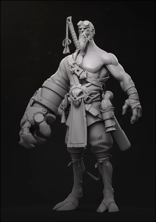 Hellboy Concept Sculpt, Hans Kristian Andersen : Meet Hellboy, The ...