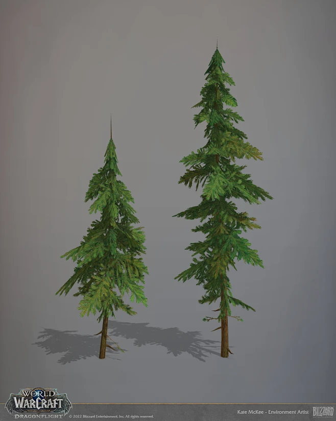World of Warcraft: Dragonflight - The Azure Span Tall Pine Trees-花瓣网