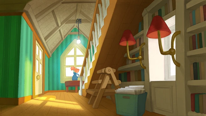 欧美Q版室内场景原画来自cgbook.cn (28)-花瓣网