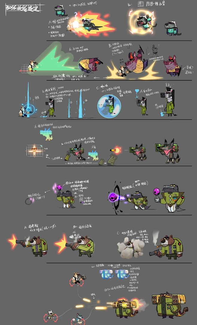 Character skill/vfx/anim concept-花瓣网