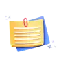 Sticky Note 3D Icon-花瓣网