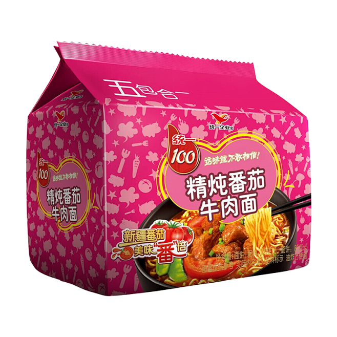 统一五连包精炖番茄牛肉面
