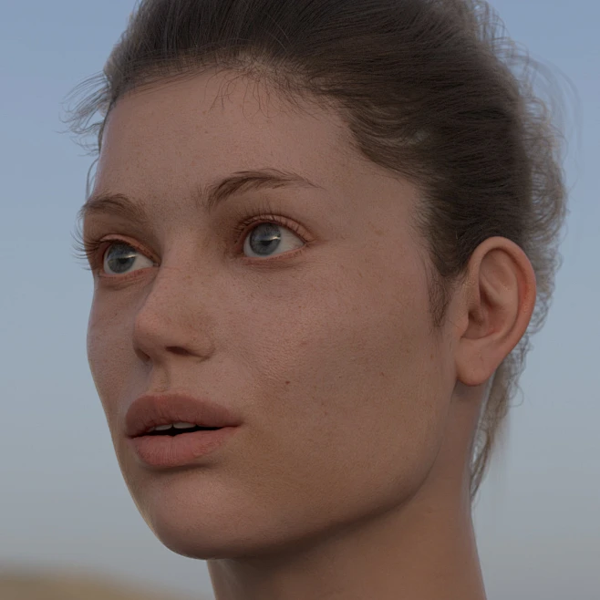 Face WIP, Sacha Austin : Sampled textures from Eisko Louise, Digital ...