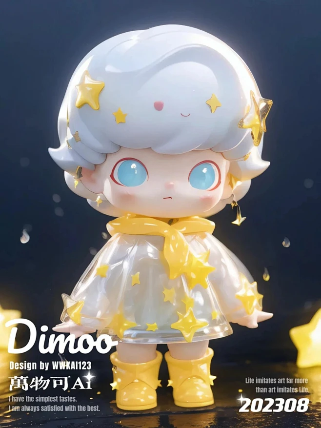 DIMOO来自星星的你｜这颗流星是你掉的吗？_5_万物可Ai_来自小红书网页版-花瓣网