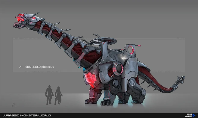 JMW - AI Diplodocus Concept, Eugene Kopalov : Robotic Diplodocus - one ...
