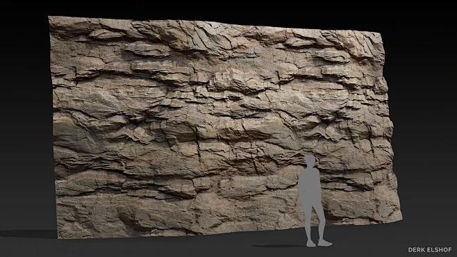 Slate Cliff - Material Study-花瓣网