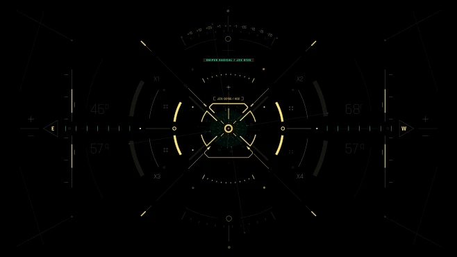HUD maxafter radical Sniper target UI videogame-花瓣网