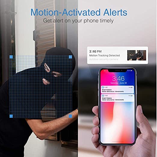 Amazon.com : Security Camera Outdoor, Goowls 1080P HD Pan/Tilt 2.4G ...