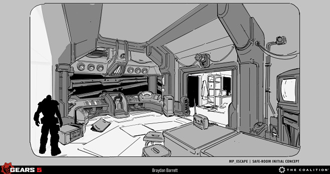 ArtStation - Gears 5 - Escape, Braydan Barrett