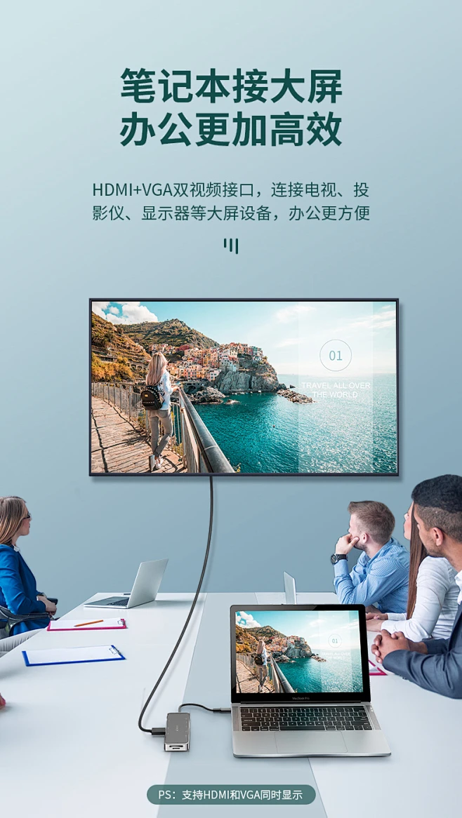 歌奈Typec拓展坞扩展笔记本usb分线器HUB雷电3多口HDMI网口适用于iPad华为苹果MacBookPro电脑转换器转接头-tmall.com天猫-花瓣网