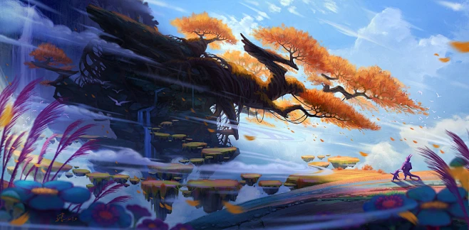 Rocks and trees, wang hao : Rocks and trees-花瓣网