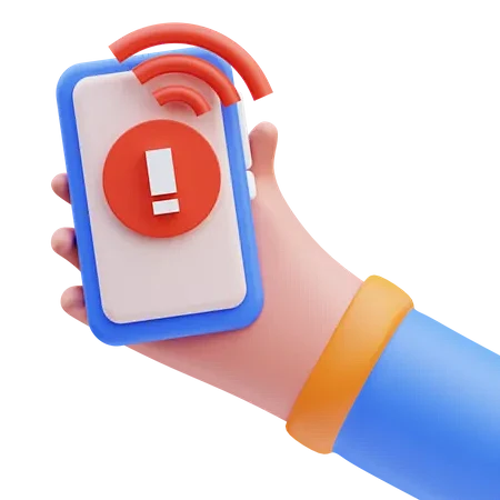 No Mobile Signal 3D Icon-花瓣网