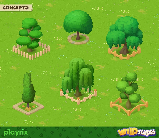 Wildscapes (Playrix) - China Area, Helena Erokhina : My 2D game objects ...