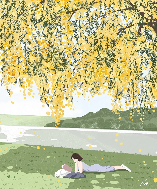 春日_.LIN..__插画师作品_涂鸦王国gracg.com-花瓣网