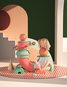 C4D/2.5D/渲染-花瓣网|陪你做生活的设计师 | 维/C4D图片 - 致设计