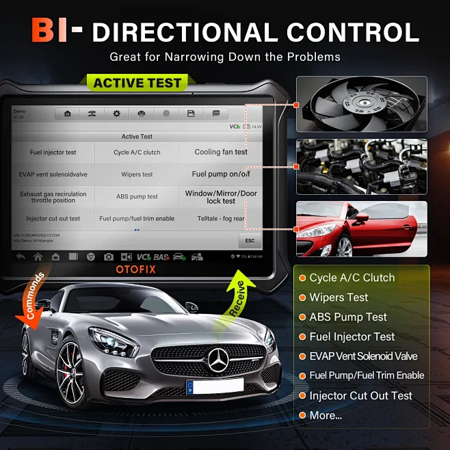 Amazon.com: OTOFIX D1 Automotive Diagnostic Tool[ 2-Year Free Update],2024 Bi-Directional Scan ...