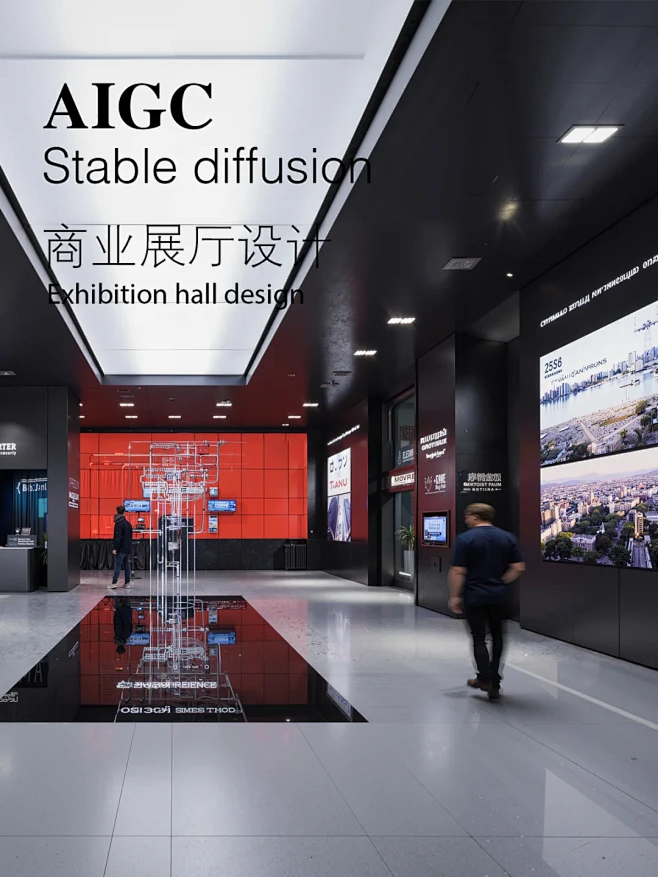 Stable diffusion|AIGC-商业展厅#关键词 - 小红书-花瓣网