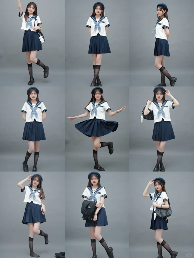 新女团成员出道啦丨JK姿势丨站着怎么拍