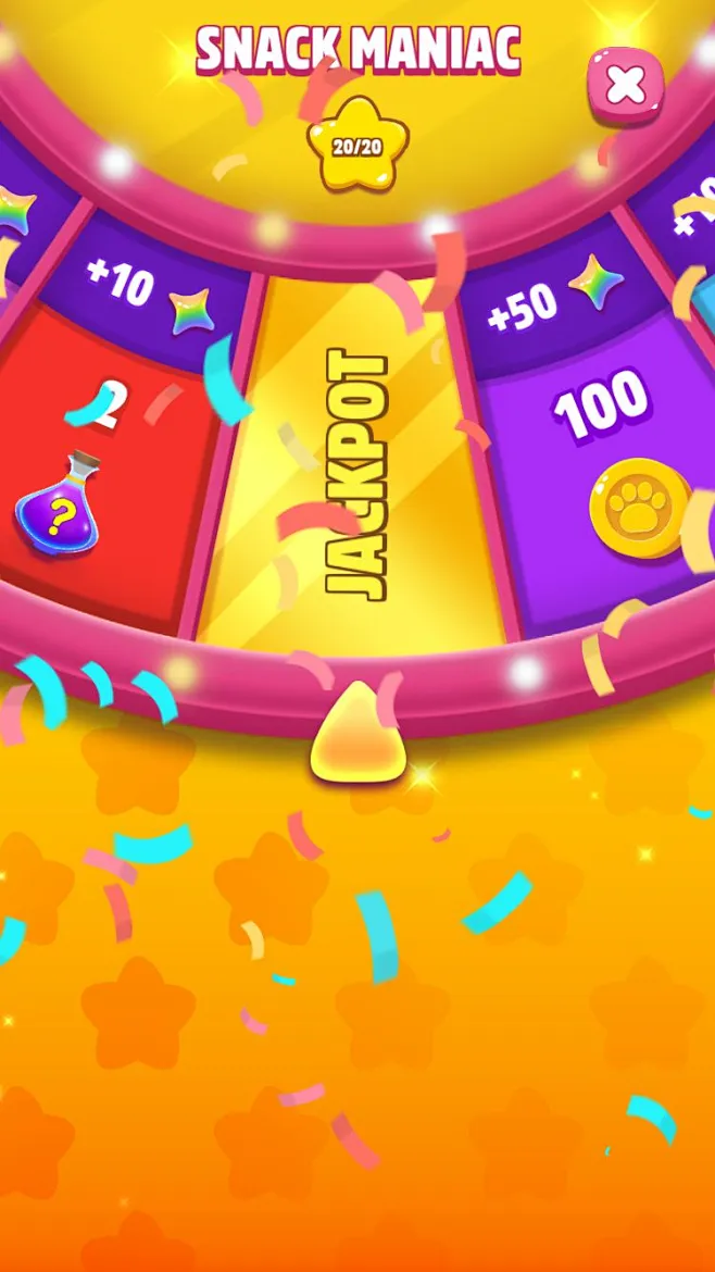 This may contain: the slot machine for jackpots mania is shown in this ...