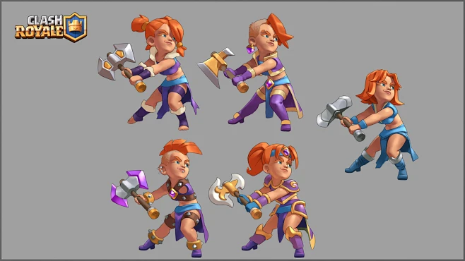 Valkyrie Evolution - Clash Royale -花瓣网