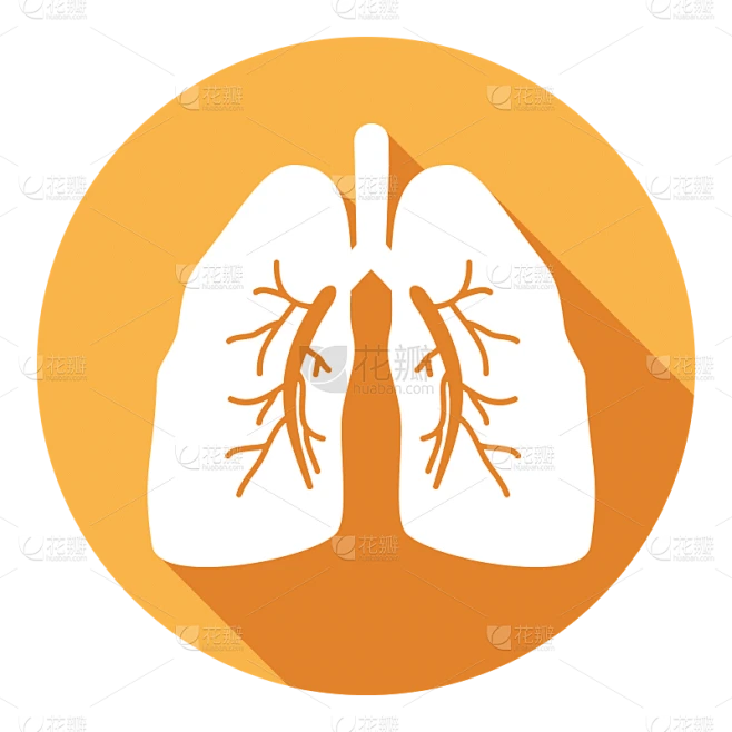 ICON-矢量人体医疗icon-肺素材-花瓣网