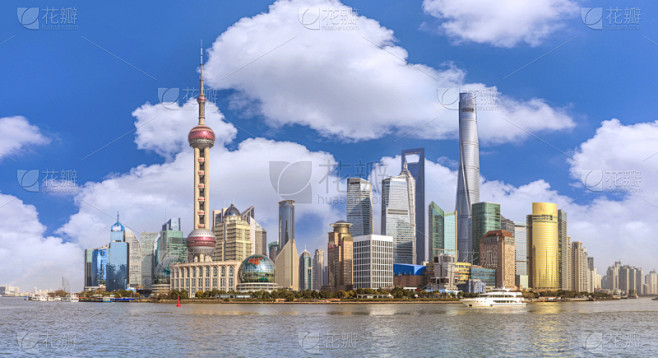 陆家嘴,浦东,城市天际线,上海,珀尔里福,船桥,天际线拱门,绿色建筑,黄浦江,东方明珠塔