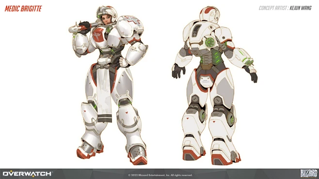 Overwatch: Medic Brigitte-花瓣网
