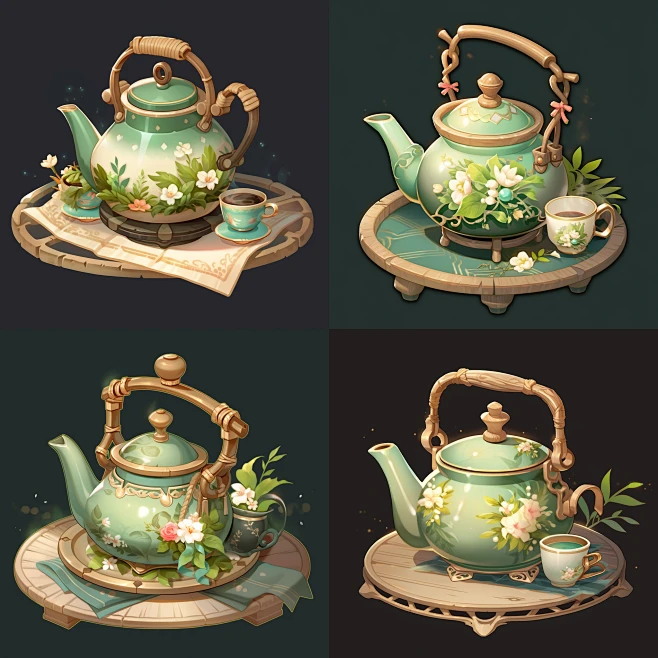 longtu2_Game_props_icon_a_teapot_Chinese_three-dimensional_ligh ...