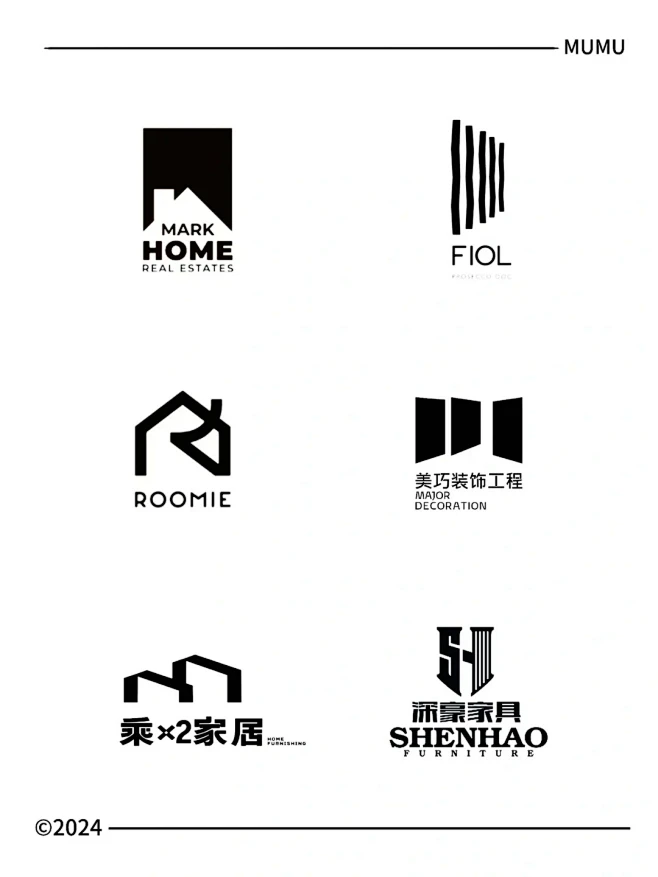 《家居行业》logo设计 极简创意设计感拉满_1_创意logo设计_来自小红书网页版-花瓣网