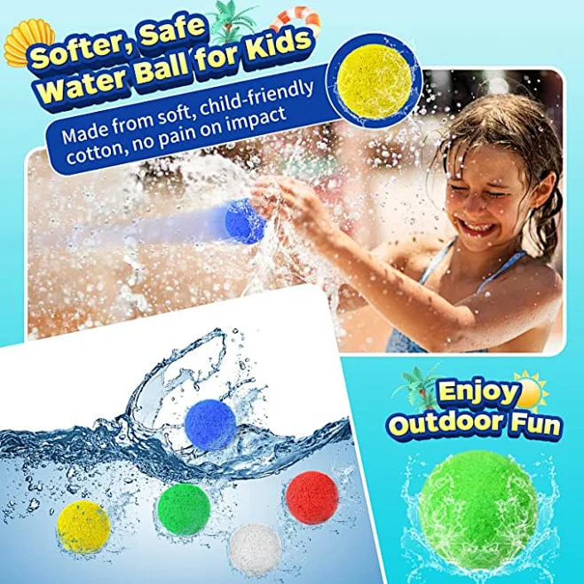 Amazon.com: DPTOYZ Reusable Water Balloons, 75 Count Highly Absorbent ...
