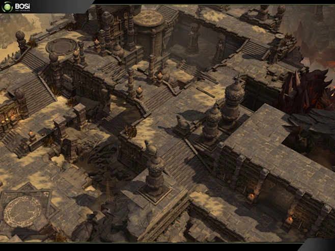 Boss Map, BOSi Art Studios : Mobile Game Art Environment-花瓣网