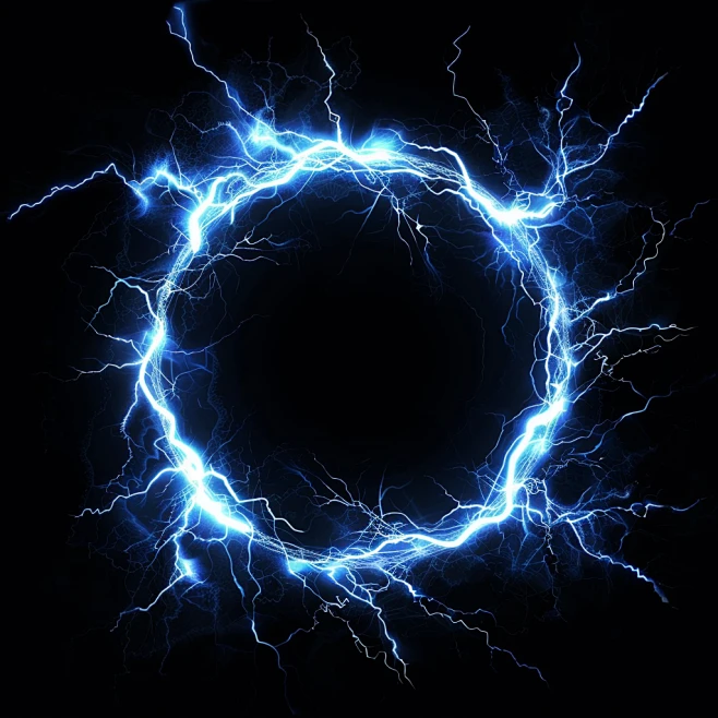yichao777_Round_lightning_glowing_flashing_around_the_circle_d742cda9 ...
