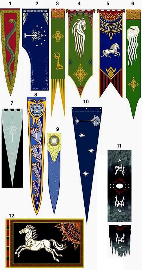 Lord of the Rings Banners - Salute Flag Day with banners from Trek + 1
