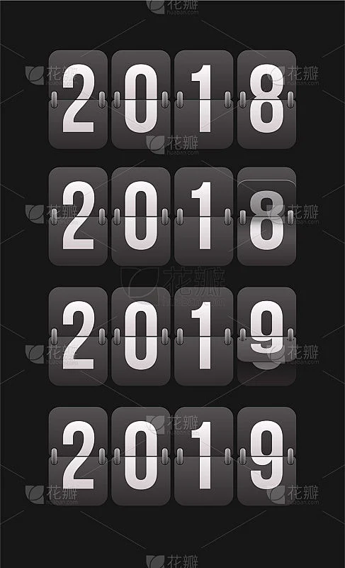 Mechanical flipper transition from 2018 to 2019素材-花瓣网