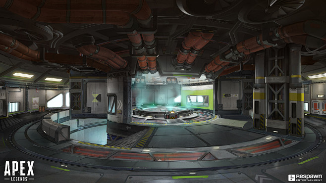 Apex Legends: Eclipse – Broken Moon – Terraformer Interior Concept Art