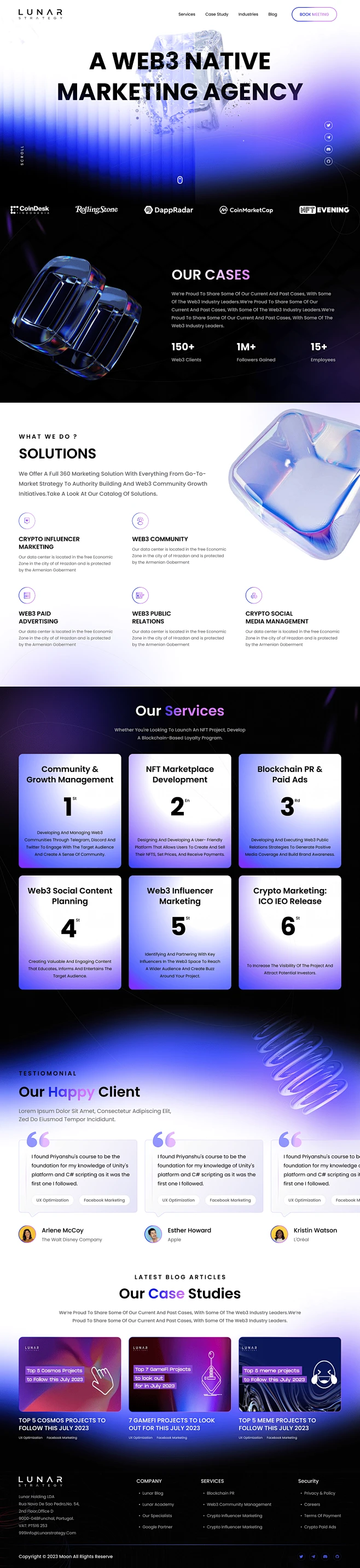 landing page web3 Website web3 landing page blockchain defi dapp redesign UI/UX Website Design-花瓣网