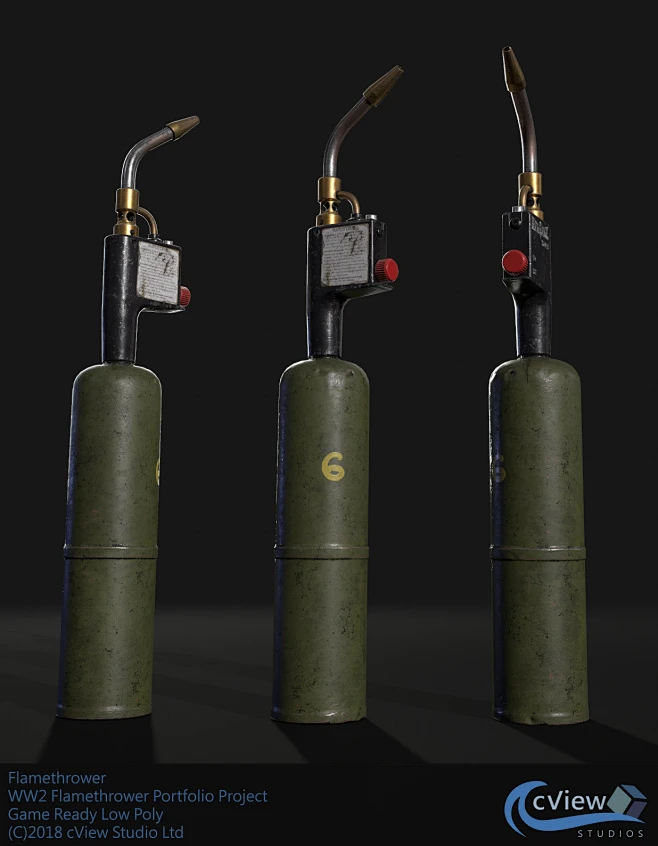 WWII M2-2 Flamethrower, Shashank sharma : WWII M2-2 Flamethrower i did for cView Studios as a ...