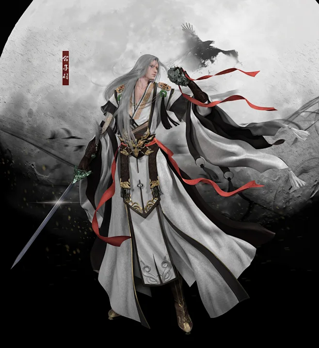 中国风男性卡牌插画中国风写实角色原画来自cgbook.cn (938)-花瓣网