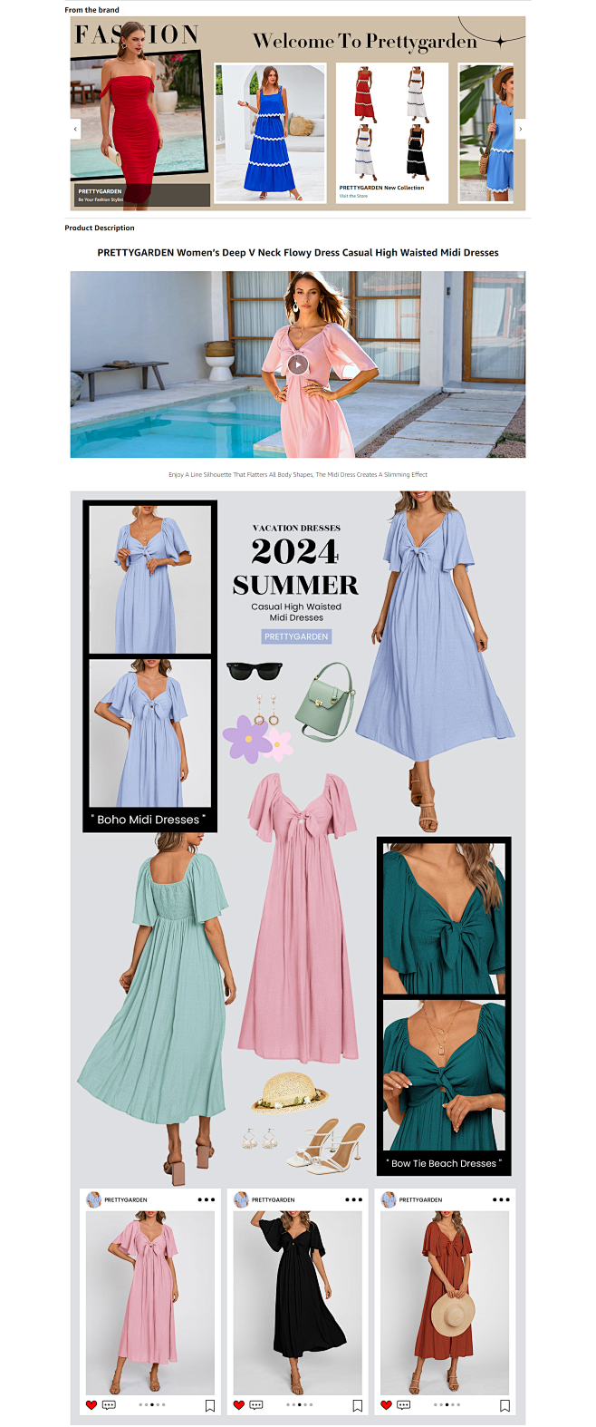 FireShot Capture 076 - PRETTYGARDEN Summer Dress for Women 2024 Casual Short Sleeve Bow Tie _ - www