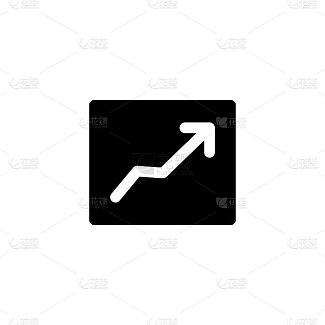 grow graph icon vector illustration