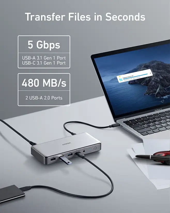 Anker 563 USB-C Docking Station (10-in-1) : Expand Your Port Options ...