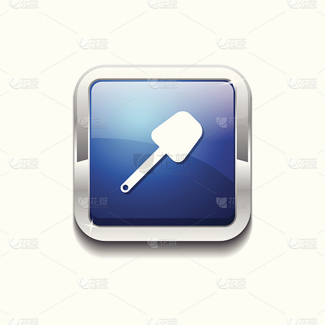 Shoval蓝色矢量图标按钮