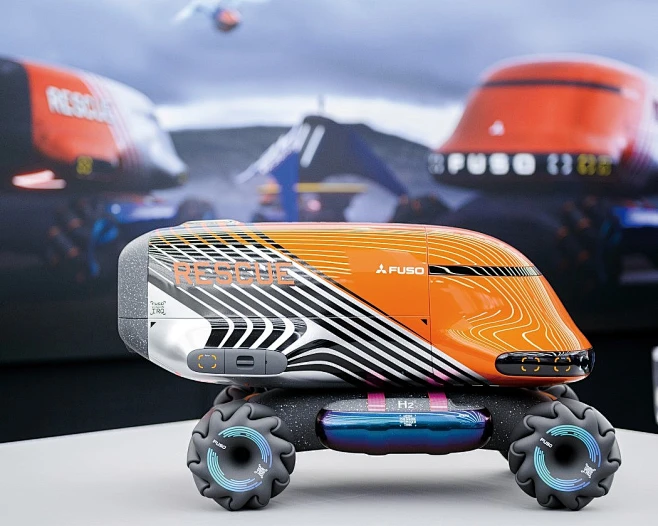 救援卡车，橙色，无人机，Tanay Patel，-花瓣网