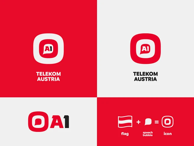 A1 - proposal logo design branding logo mark speech bubble austria ...