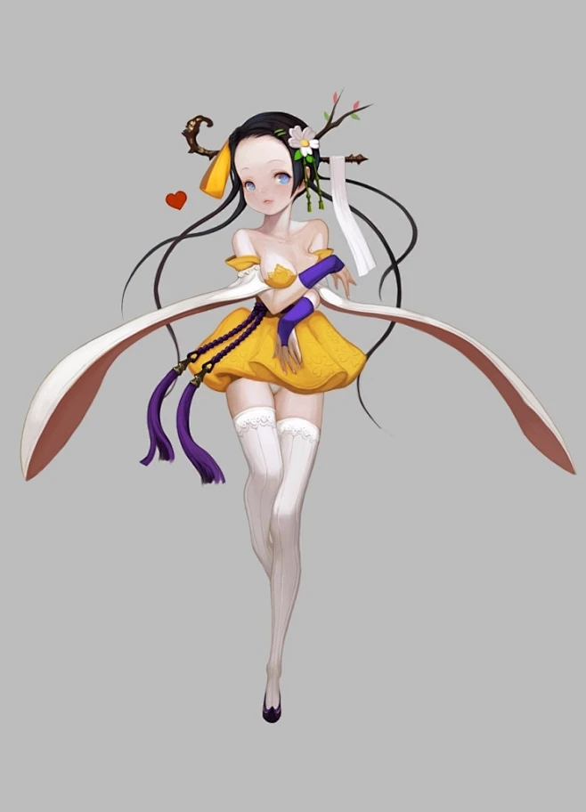 韩国画师Q妹子（个人收集）-原画插画-微元素Element3ds -花瓣网