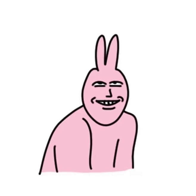 粉红兔子表情包